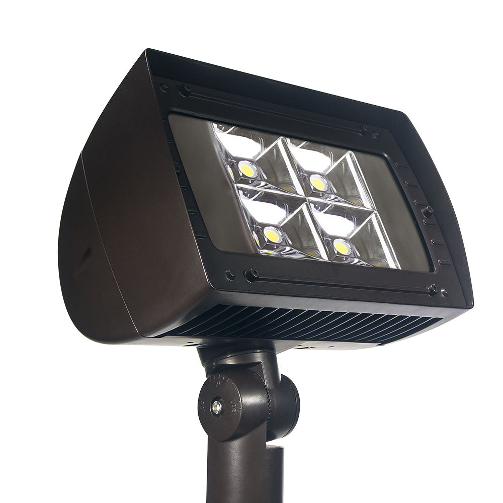 Narrow Beam Flood Light, 135W, 16420 lm, 119 LM/W, 5000K, Yoke Mount ...