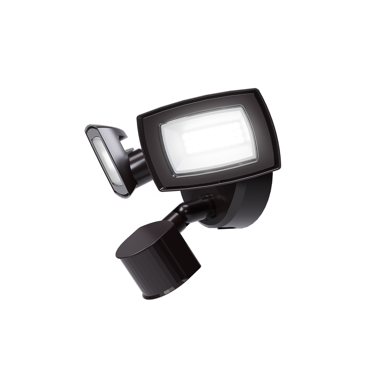 Lumight 22W Motion-Activated Twin Head LED Flood Light – 4000K Bright